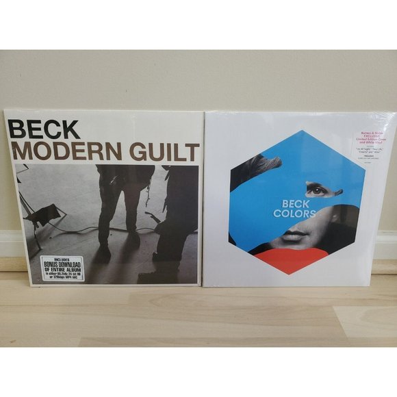 Media | Lot Of 2 Beck Vinyl Records New Colors White Modern Guilt ...